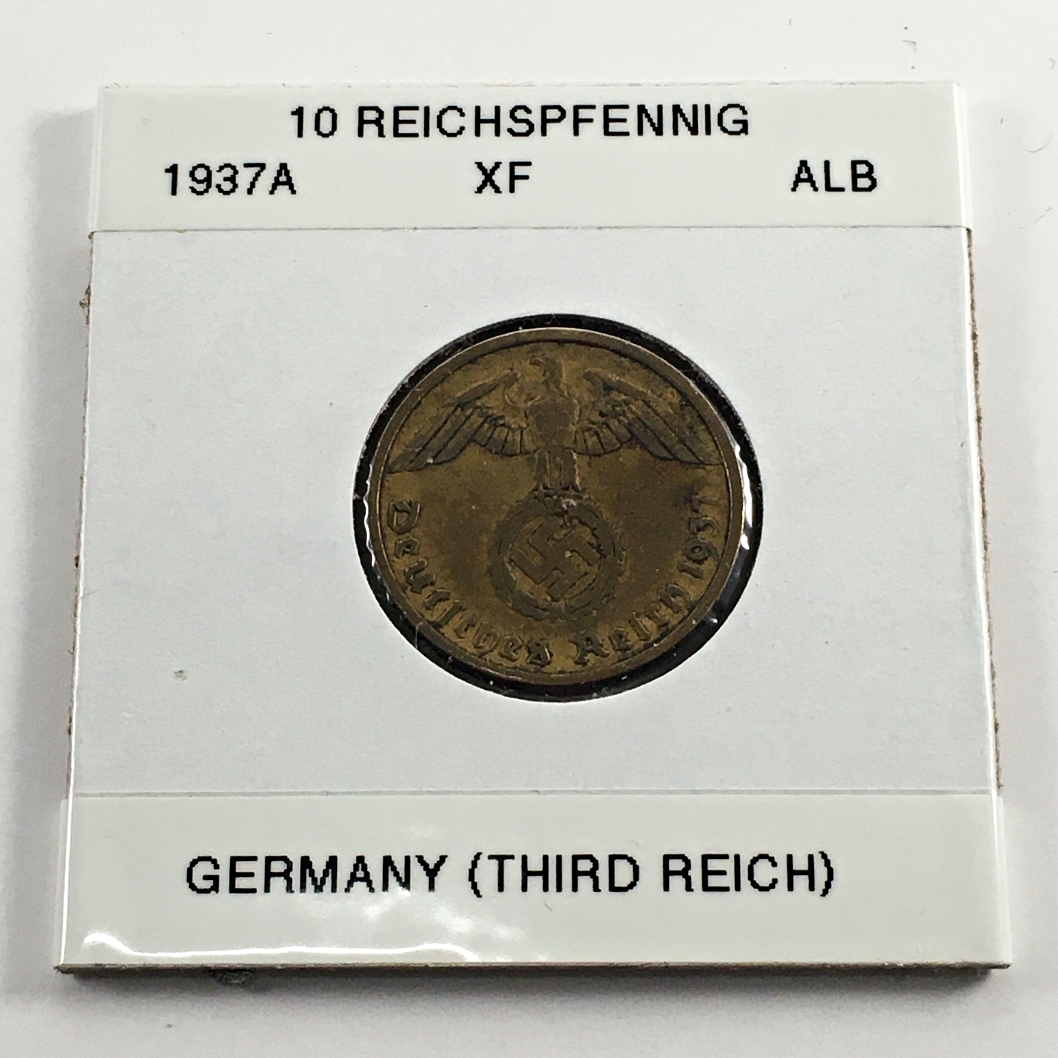 1937A Germany (Third Reich) 10 Reichspfennig*High Grade | Property Room