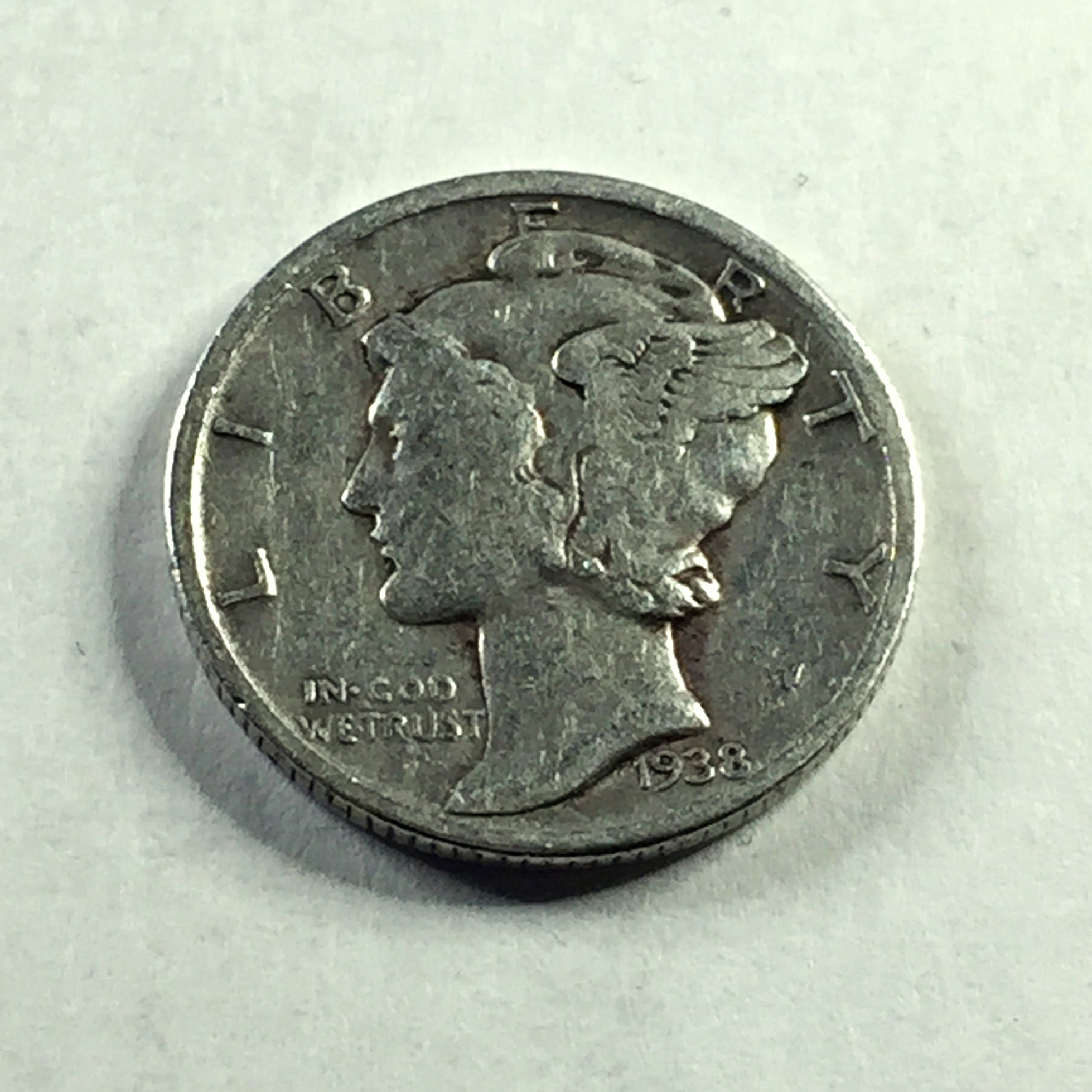 1938 Silver Mercury Head Dime | Property Room
