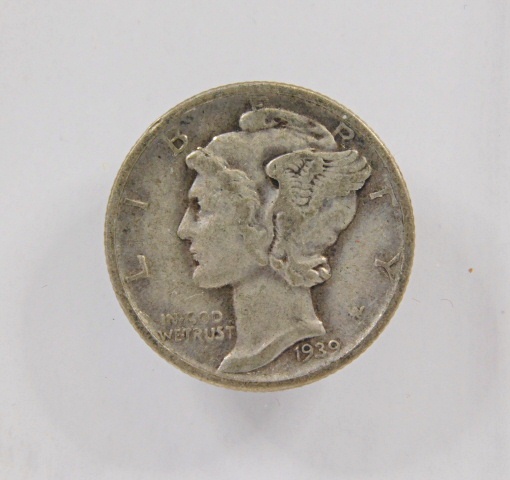 1939-D Silver Mercury Head Dime | Property Room