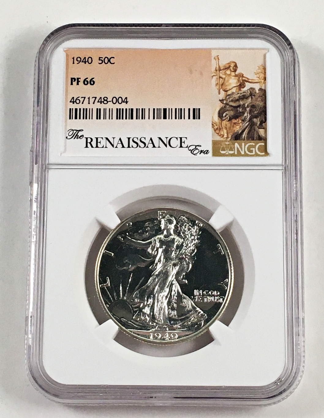 1940 Walking Liberty Proof Silver Half Dollar*Graded PR66 by NGC*The ...