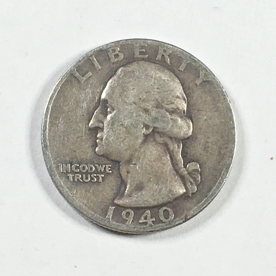 1940-S Silver Washington Quarter | Property Room