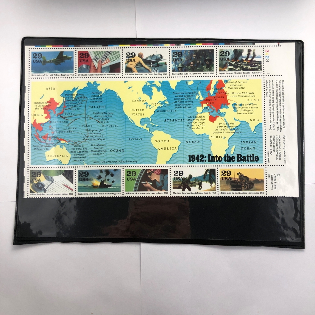 1942 Into the Battle Stamp Collection $2.90 Face Value in Collectible ...