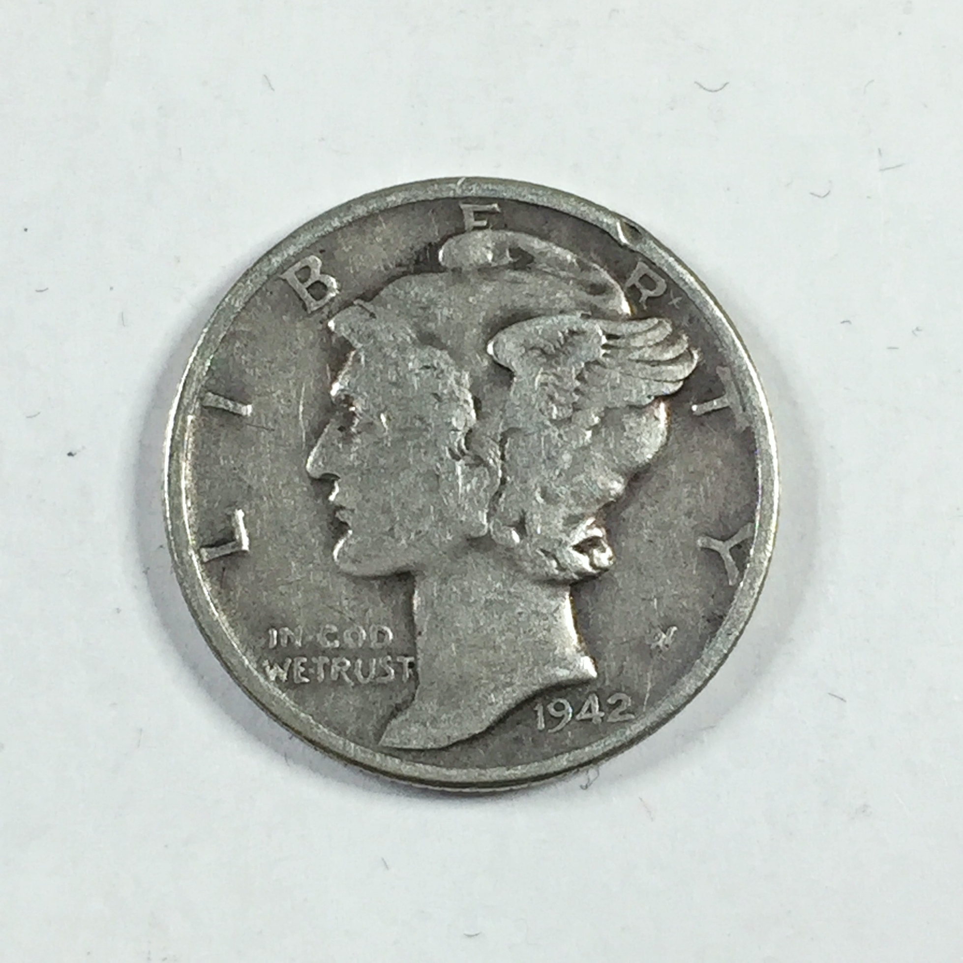 1942 Silver Mercury Head Dime | Property Room