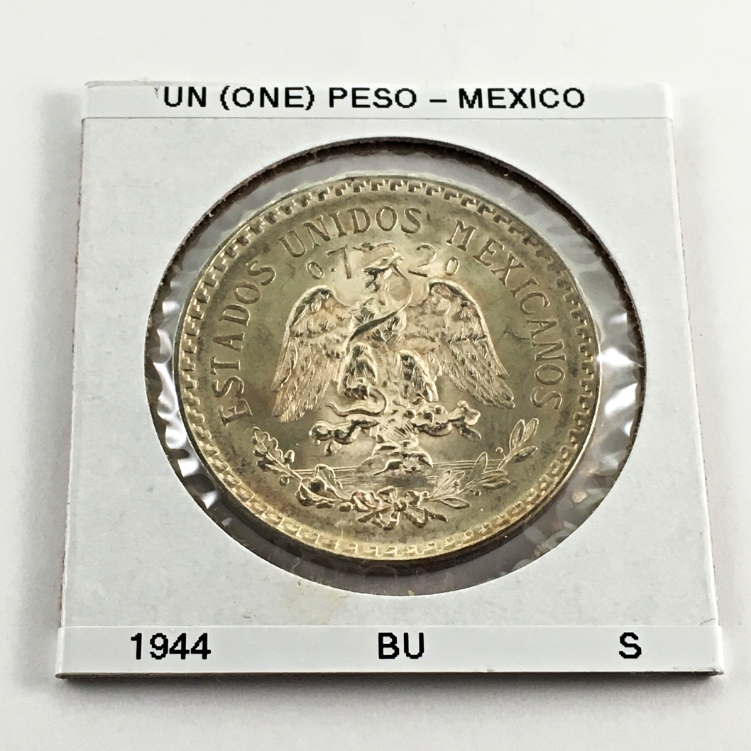 1944 Mexico Silver One Peso*High Grade | Property Room