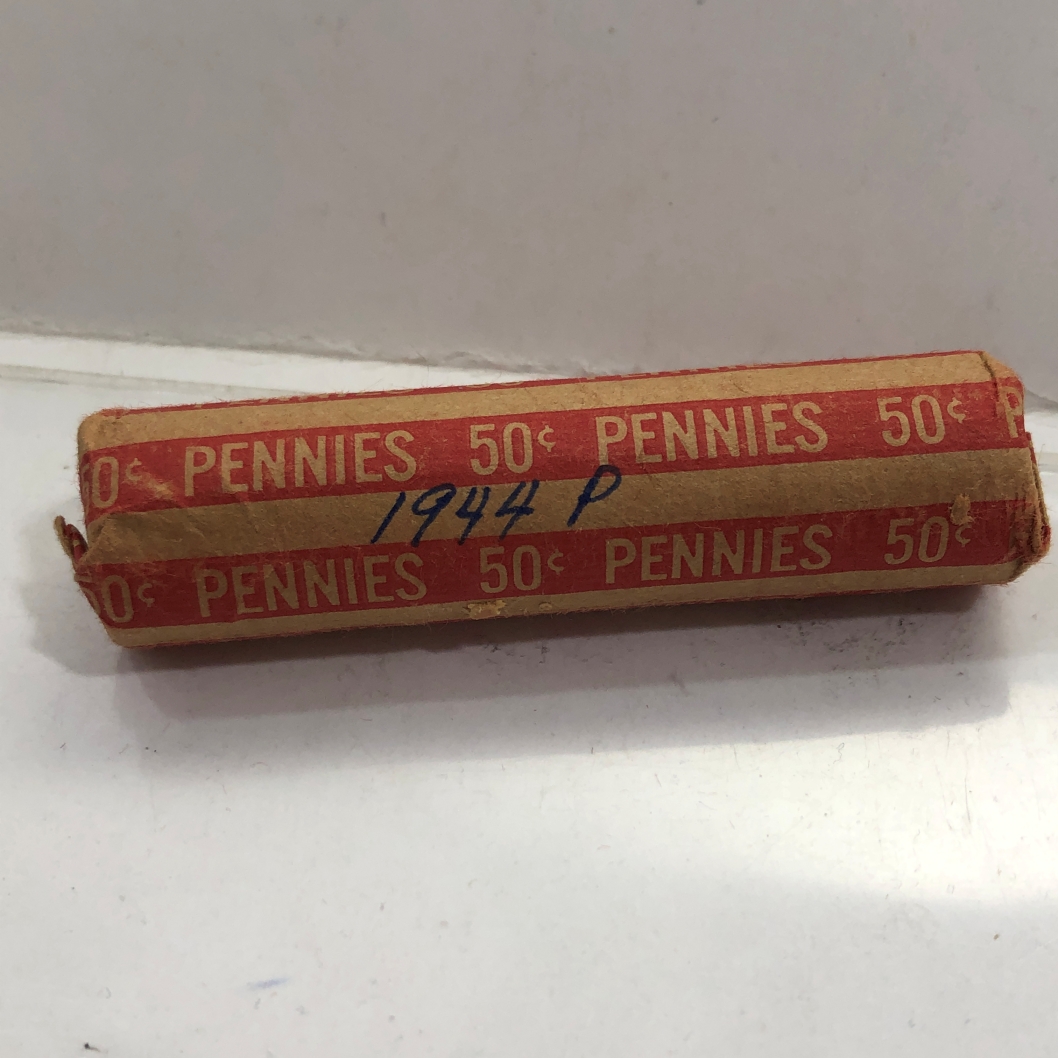 1944 P Wheat Back Lincoln Cent Roll *50 Coins | Property Room
