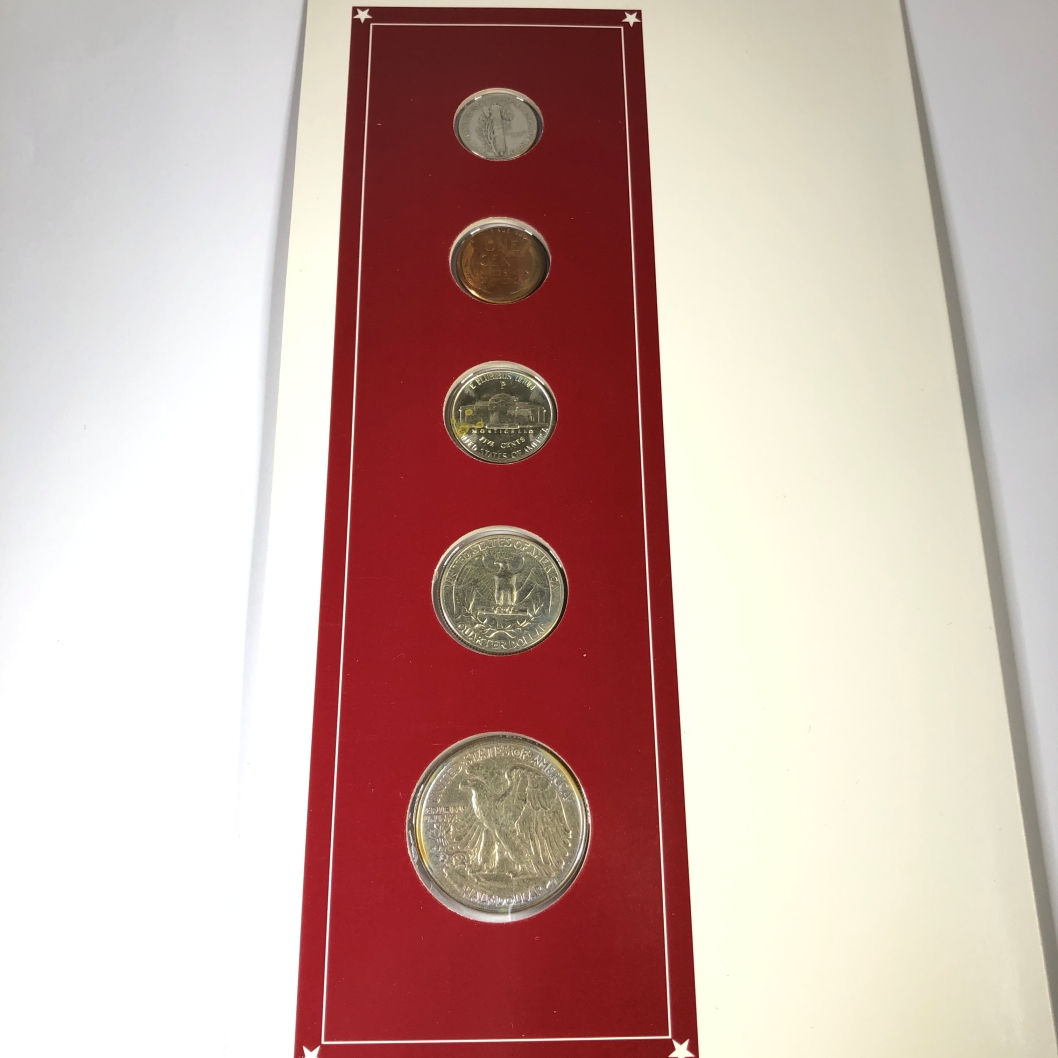 1944 Silver United States Mint Set PLUS 3c Stamp*The World War II ...
