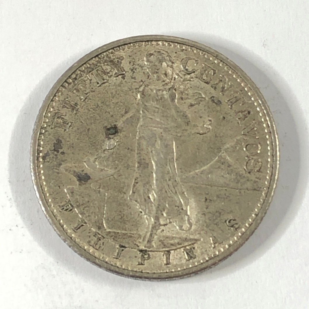 1944-S Silver Philippines 50 Centavos*WWII Issue | Property Room