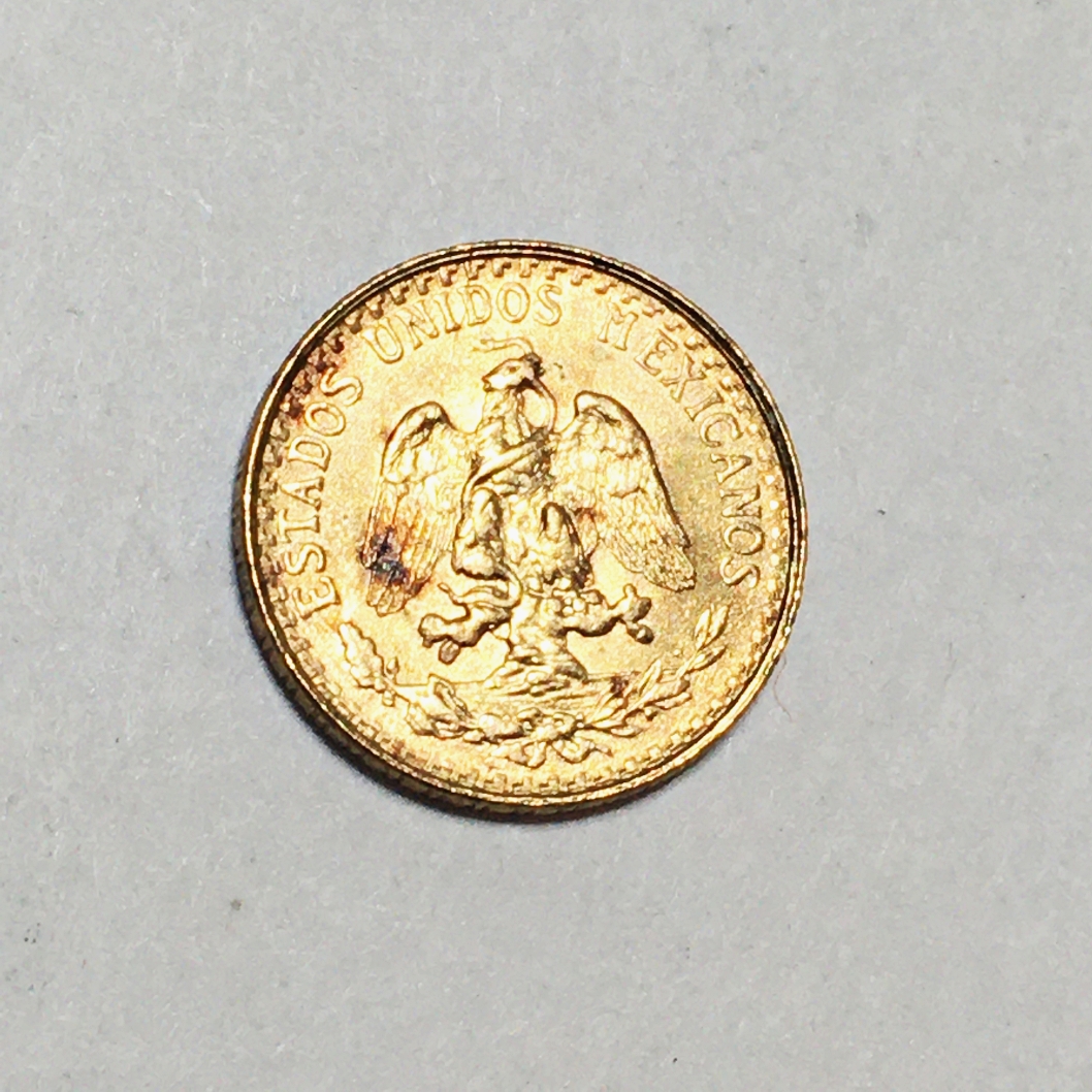 1945Mo Mexican Dos Pesos Gold Coin*High Grade*.0482 AGW | Property Room