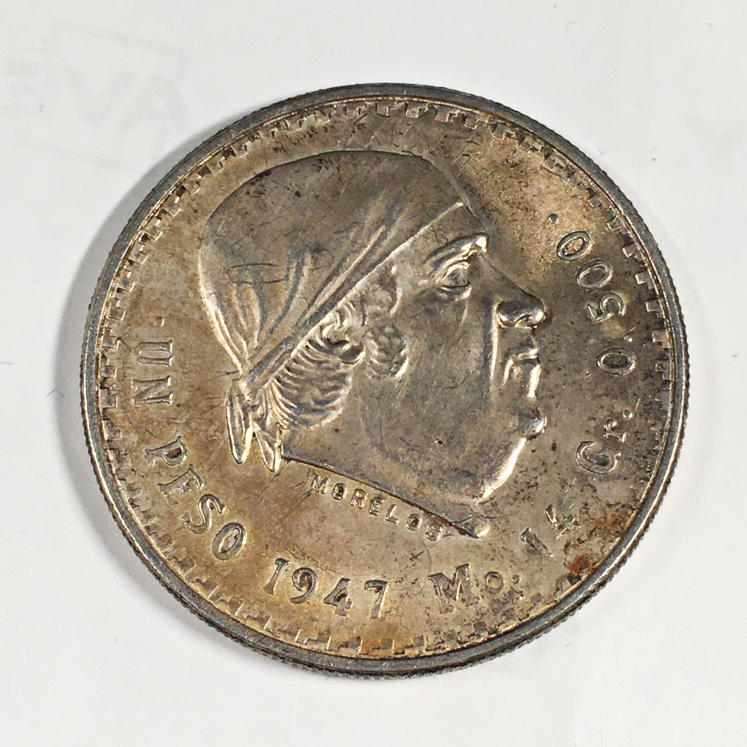 1947Mo Mexico Silver Peso*High Grade | Property Room