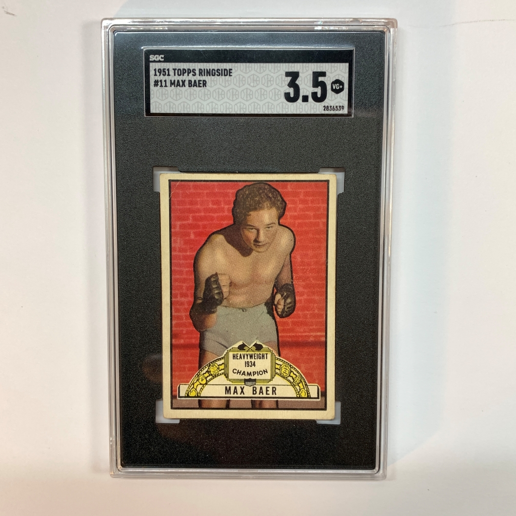 1951 Topps Ringside Max Baer Boxing Card Graded 3.5 Very Good Plus by ...