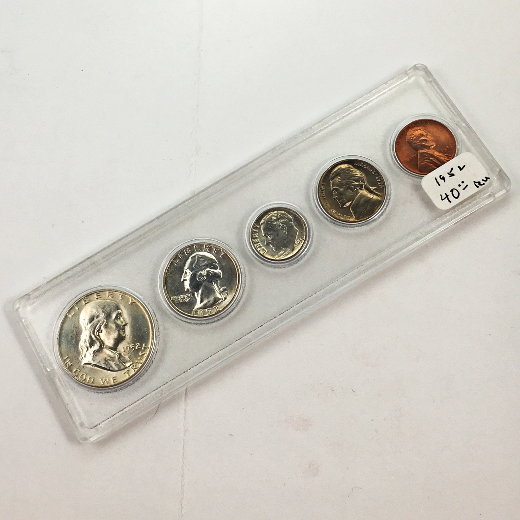 1952 United States Silver Mint Set in Whitman Holder*Franklin Half ...