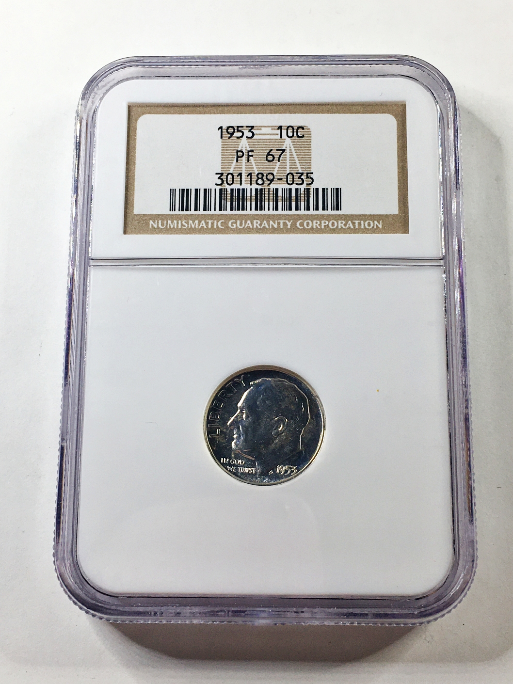 1953 Proof Silver Roosevelt Dime*Graded PF67 by NGC | Property Room