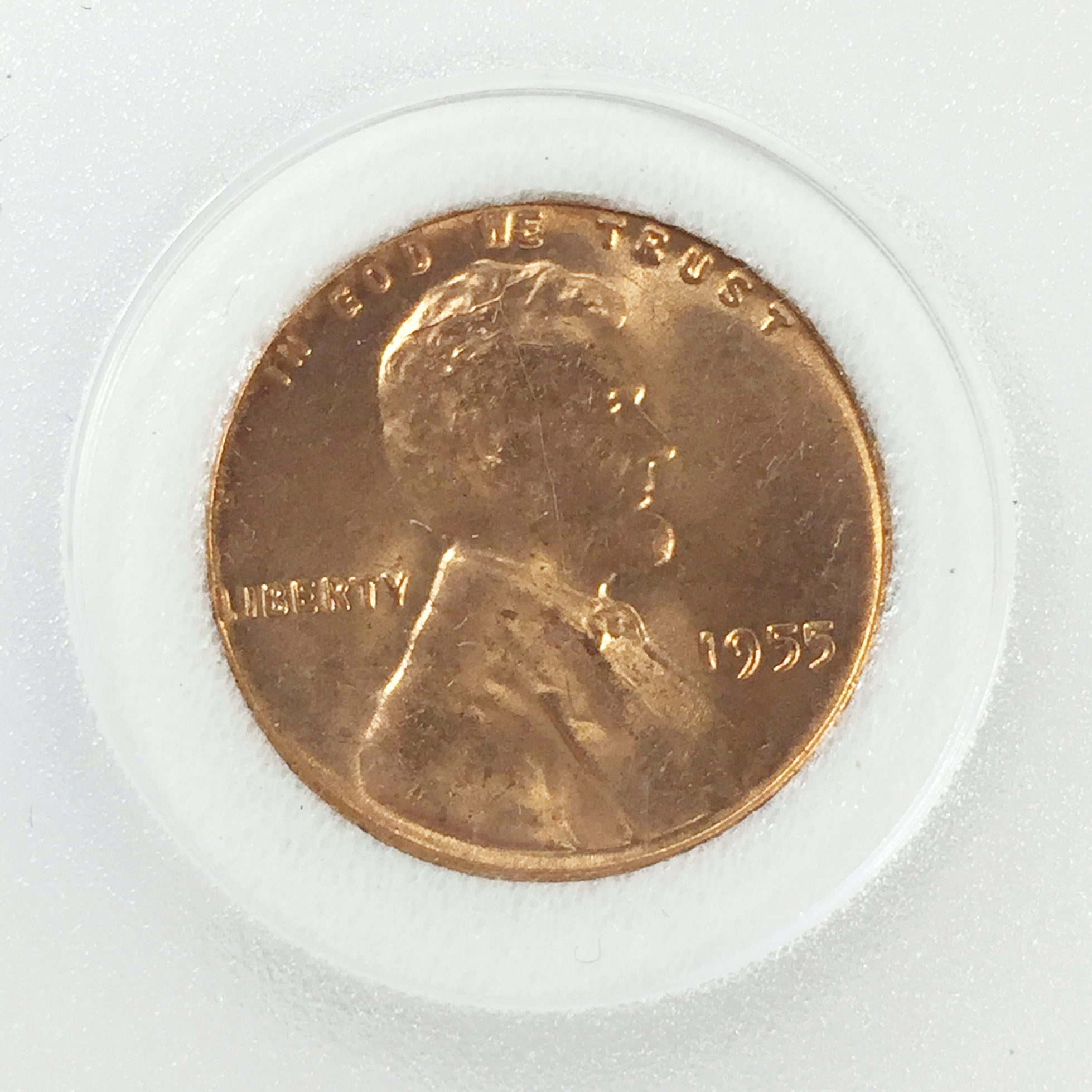 1955 Lincoln Head Wheat Cent*Graded MS68 RED by PCC | Property Room
