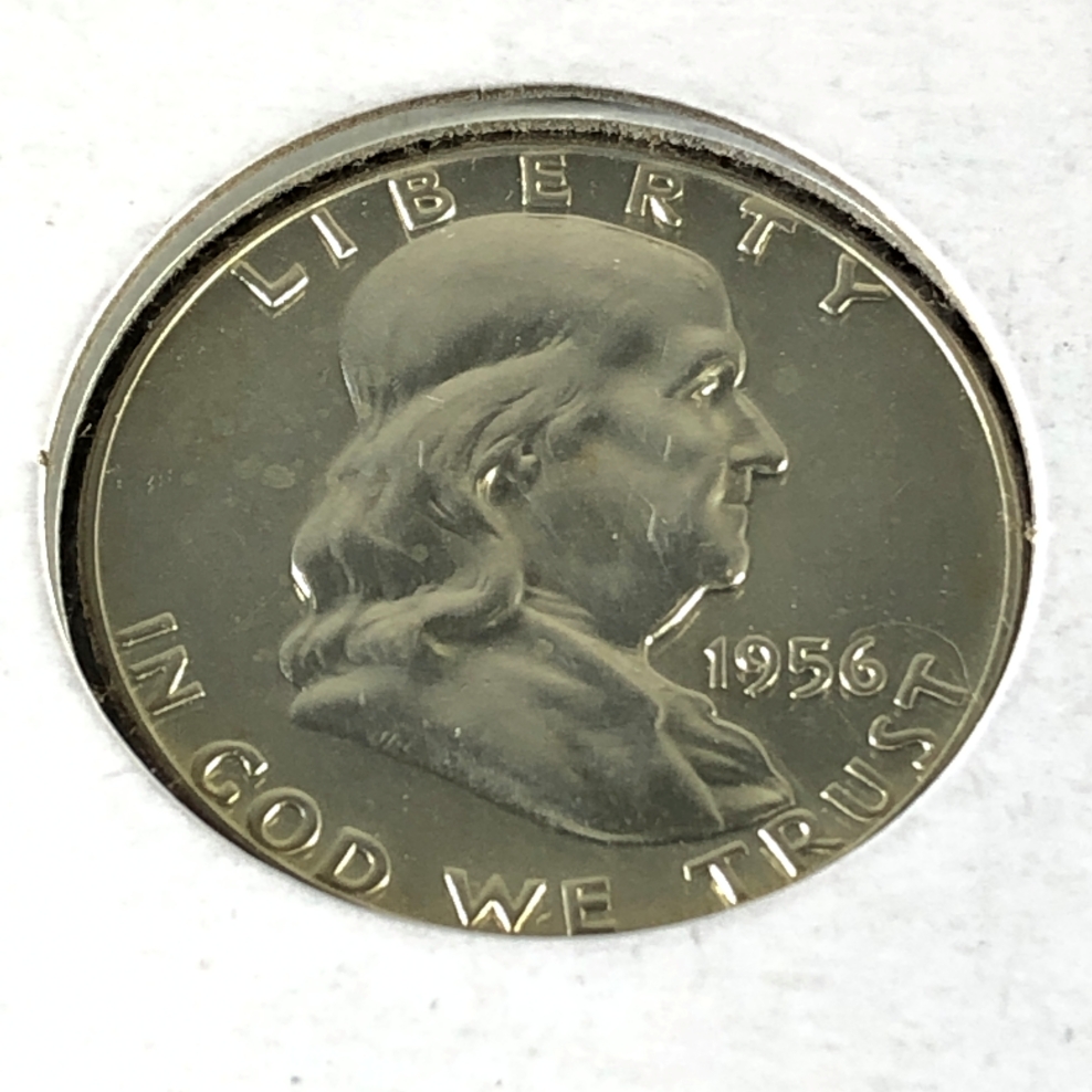 1956 Proof Silver Franklin Half Dollar*Deep Cameo | Property Room