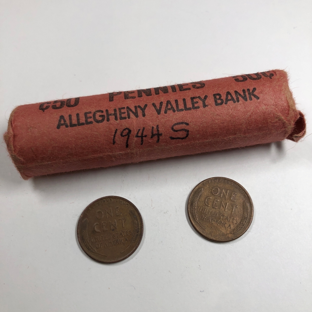 1957 D Lincoln Cent Wheat Back Roll *50 Coins | Property Room
