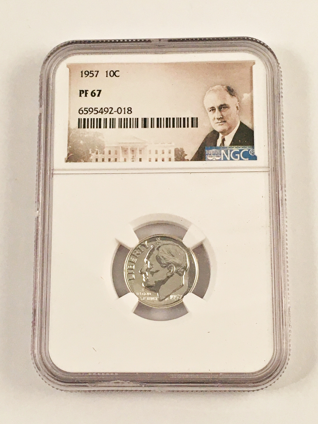 1957 Silver Proof Roosevelt Dime*Graded PF67 by NGC | Property Room