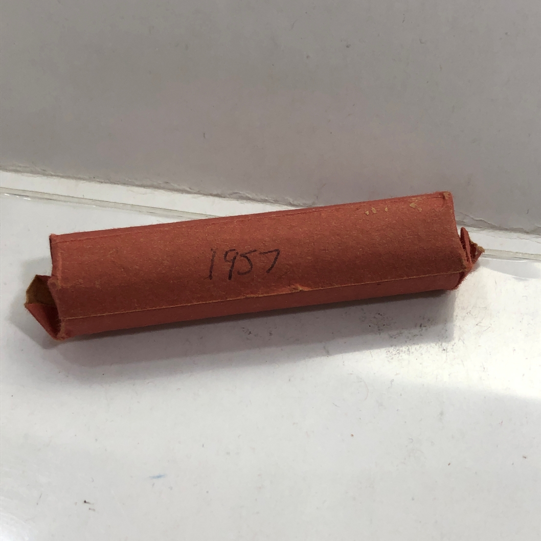 1957 Wheat Back Lincoln Cent Roll *50 Coins | Property Room