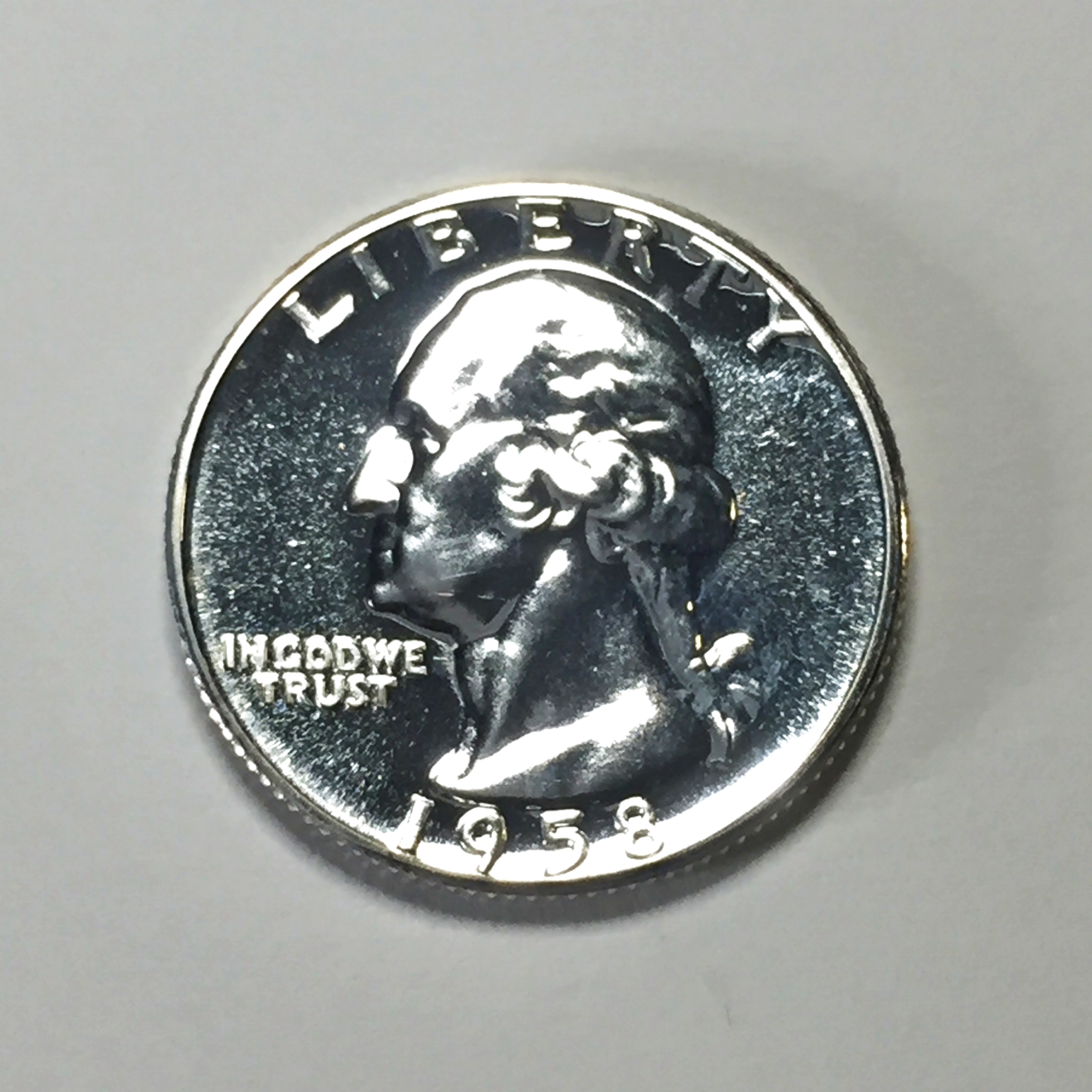 1958 Proof Silver Washington Quarter*Deep Cameo | Property Room