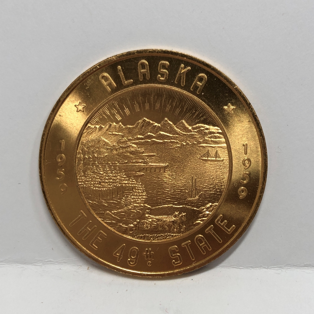 1959 Alaska Trade Token*$1.00 in Trade All Year*1.25" Metal | Property Room