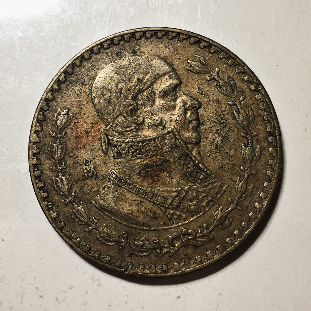 1959 Mexico Silver 1 Pesos Coin | Property Room