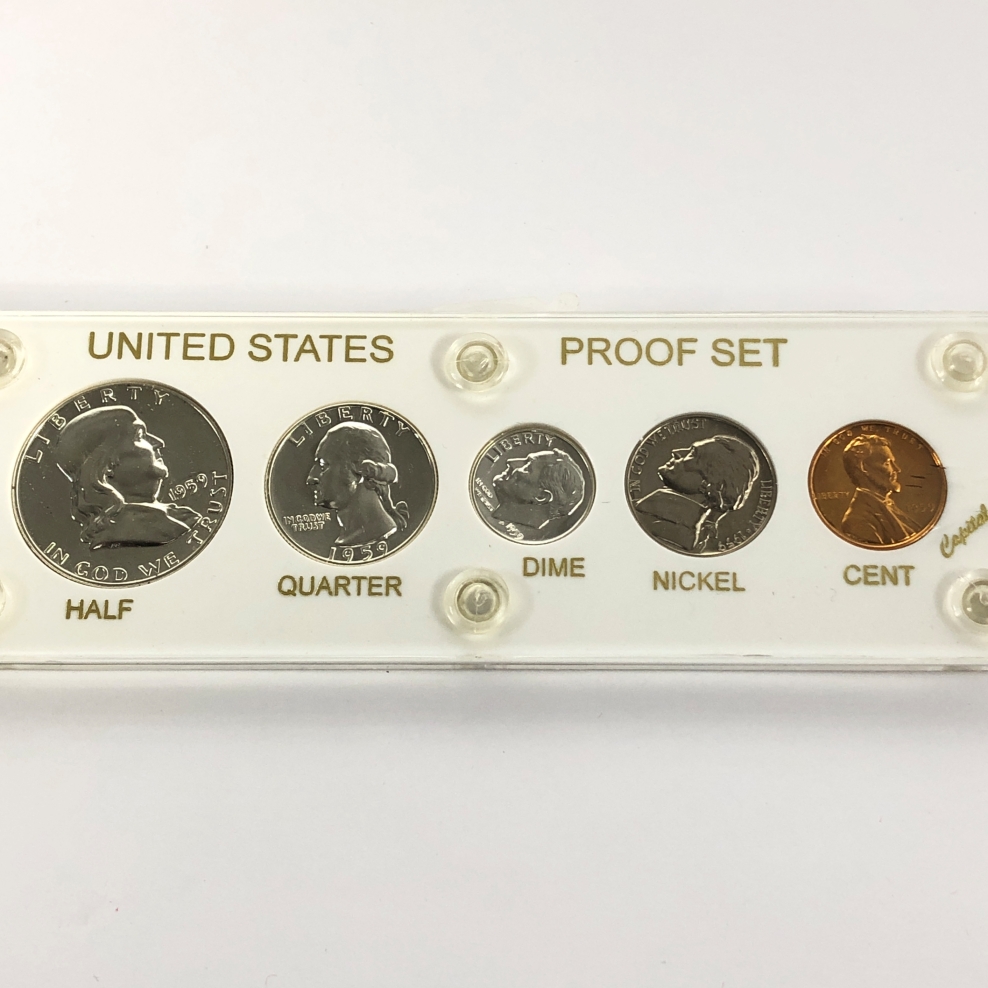 1959 United States Silver Proof Set*Deep Cameo*In Capital Holder ...