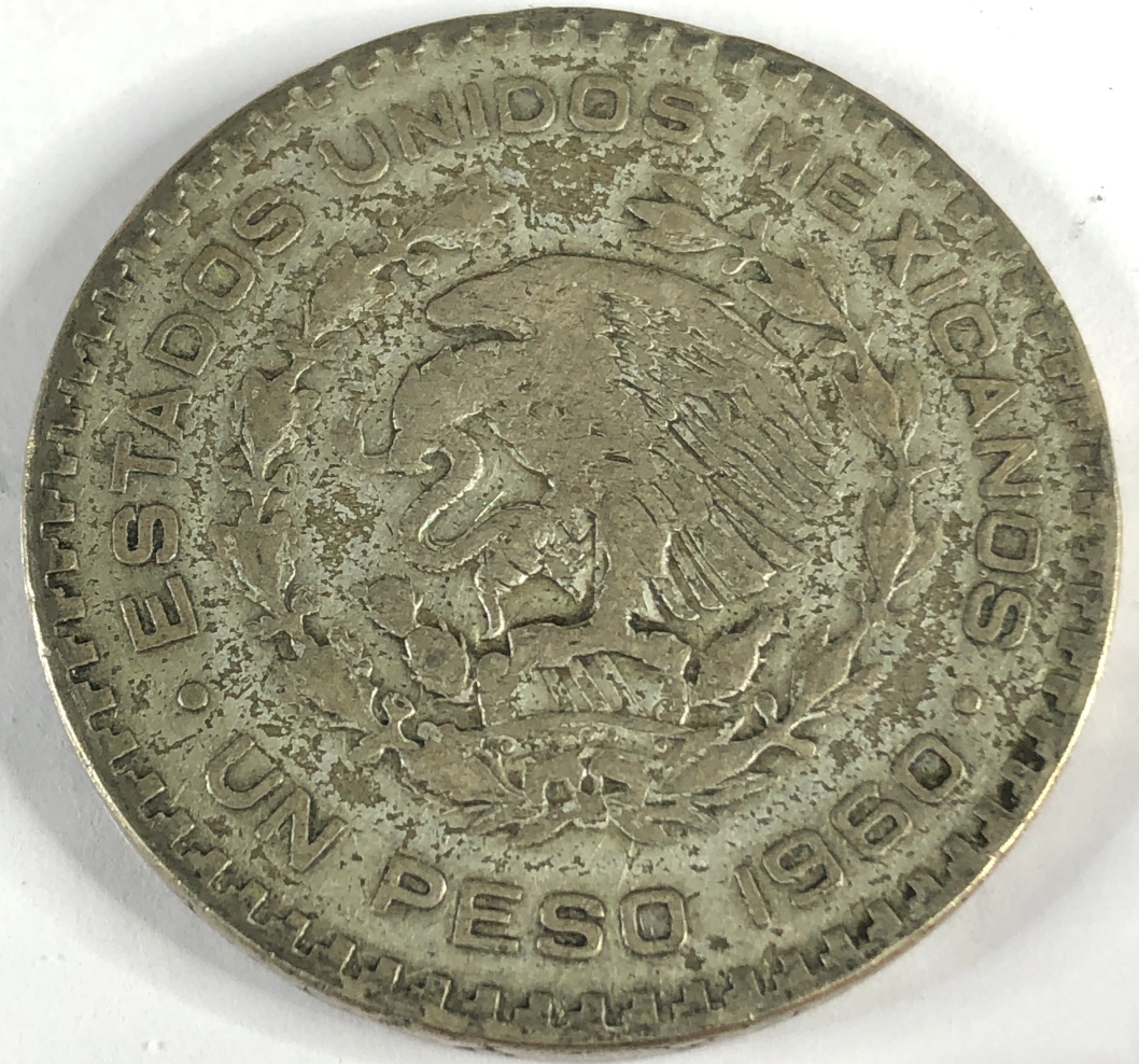 1960Mo Mexico Silver Peso | Property Room