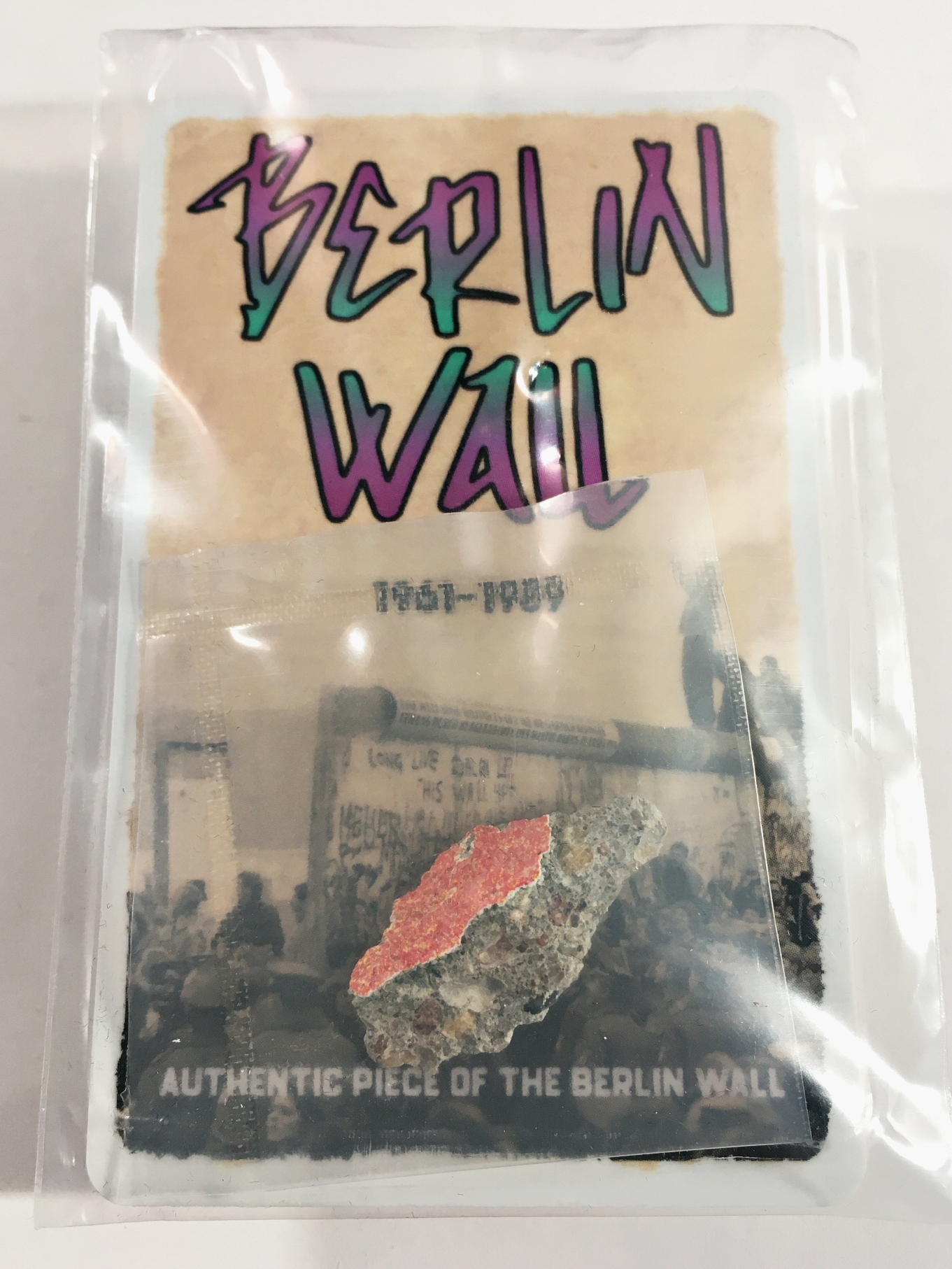 1961-1989 Authentic Piece of the Berlin Wall*Cold War Construction*On ...