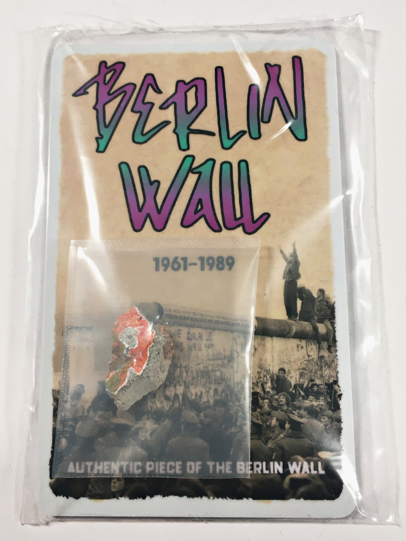 1961-1989 Authentic Piece of the Berlin Wall*Cold War Construction*On ...