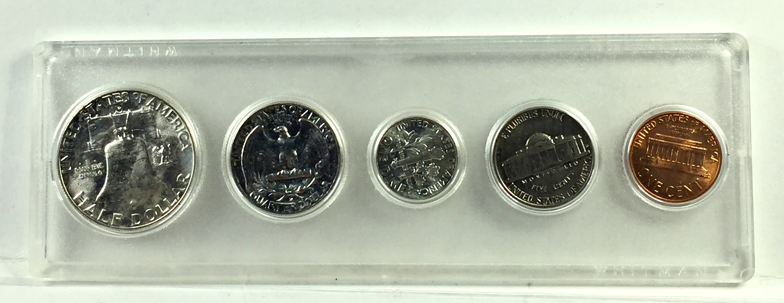 1962 United States Silver Uncirculated Coin Set*Franklin Half Dollar ...