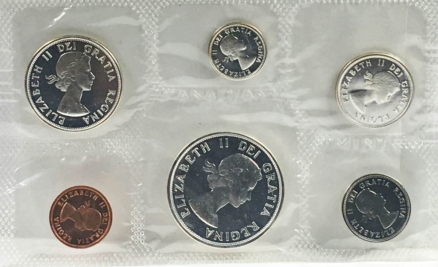 1963 Canada Silver Proof Set*Six Coin Set*In Original Packaging ...