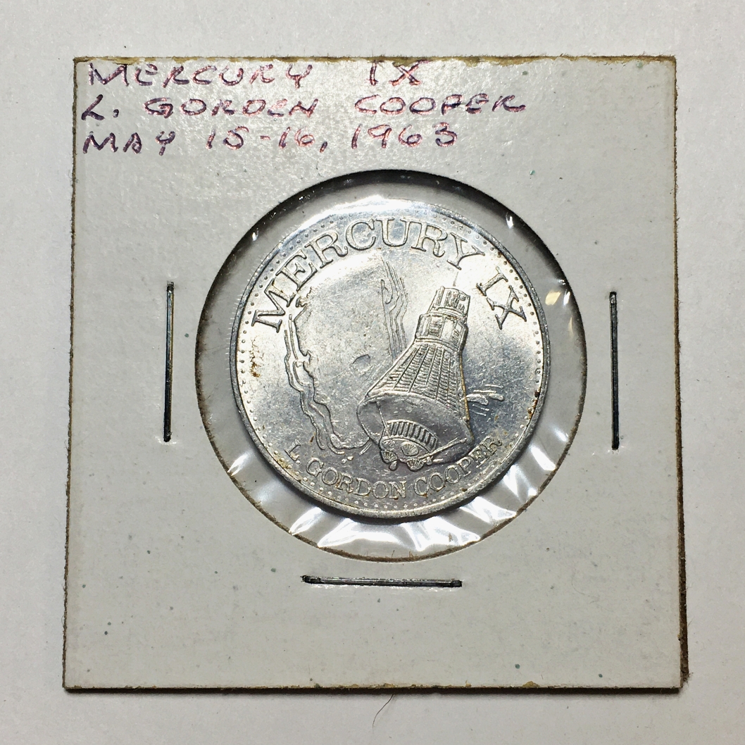 1963 Mercury IX Medallion*Man in Space*Aluminum*26mm | Property Room