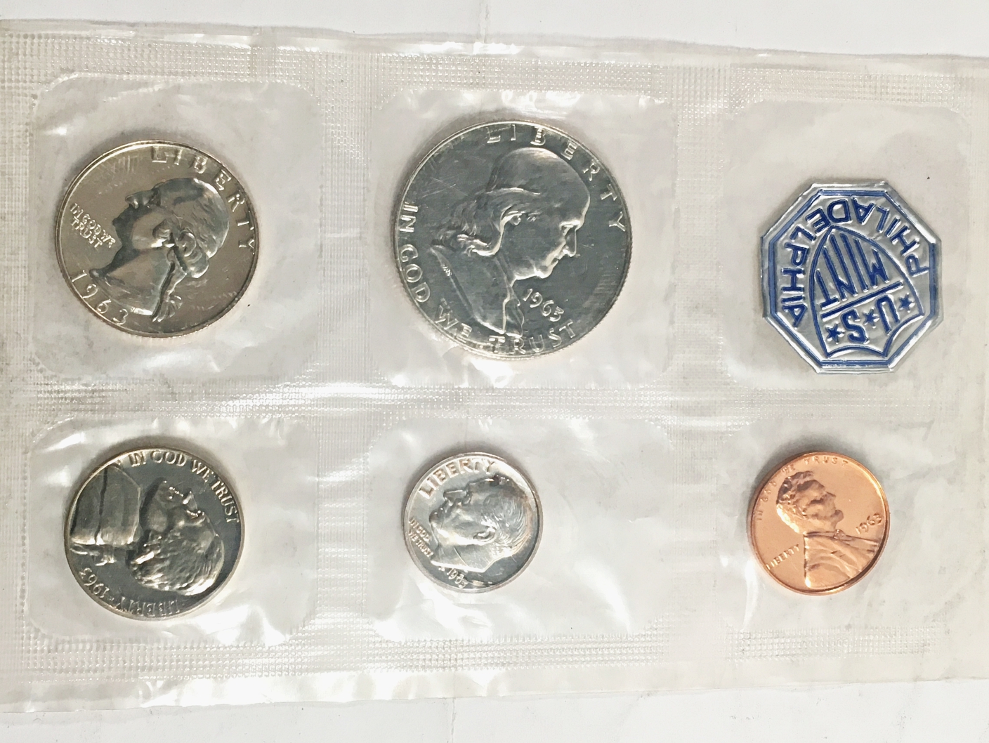 1963 Philadelphia Mint Uncirculated Silver Coin Set*In Original ...