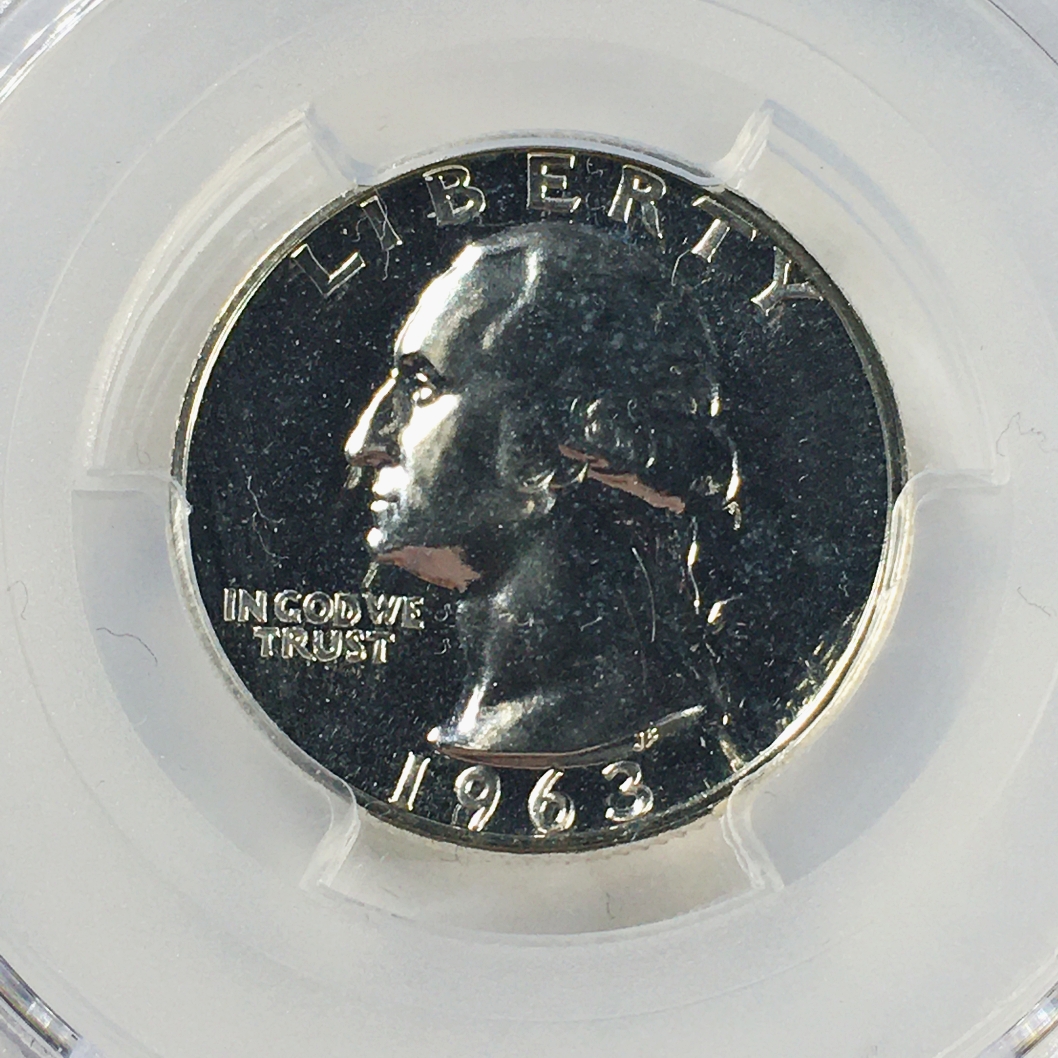1963 Proof Silver Washington Quarter*Graded PR67 by PCGS | Property Room