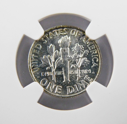 1963 Silver Roosevelt Dime*Graded MS65 Full Torch by NGC | Property Room