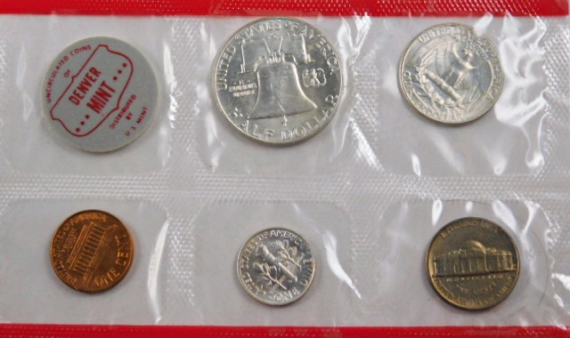 1963 United States Silver Uncirculated Coin Set*Denver Mint*In Original ...