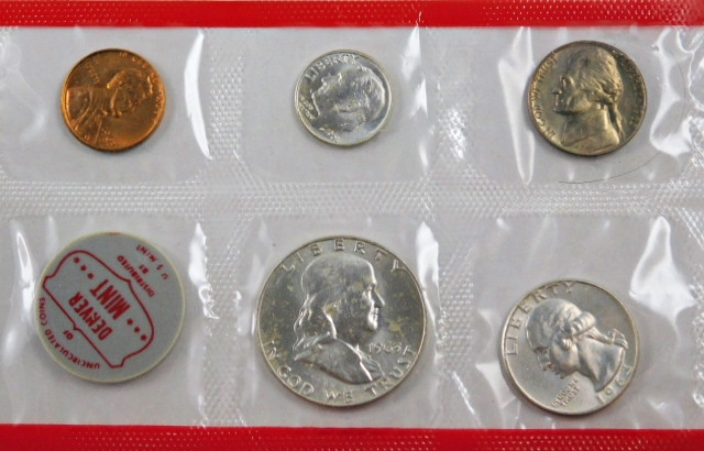 1963 United States Silver Uncirculated Coin Set*Denver Mint*In Original ...