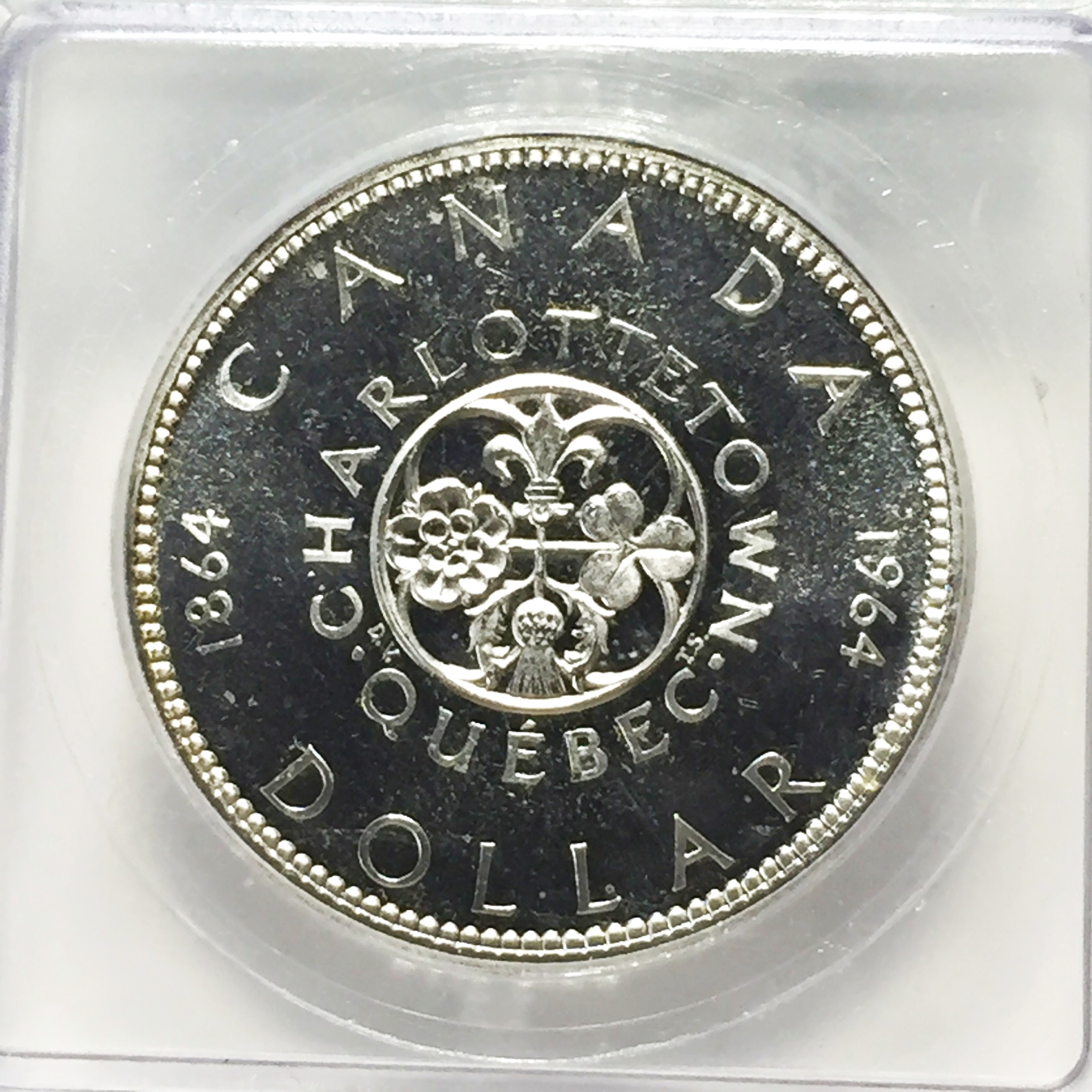 1964 Canada Silver Dollar*Charlottetown Centennial*Graded PL65 by ICG ...
