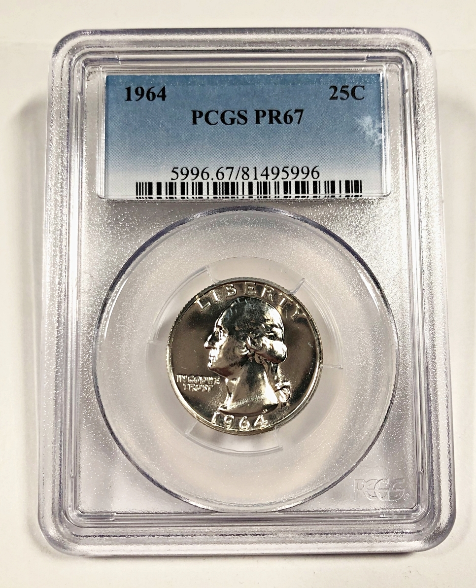 1964 Proof Silver Washington Quarter*Graded PR67 by PCGS | Property Room