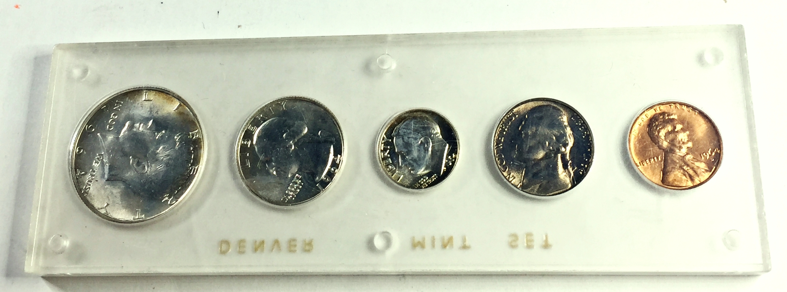 1964 Silver Denver Mint Set*Nice Luster in Custom Holder | Property Room