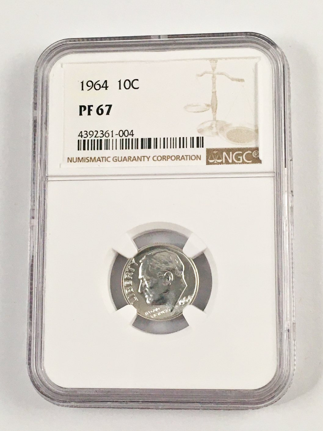 1964 Silver Proof Roosevelt Dime*Graded PF67 by NGC | Property Room