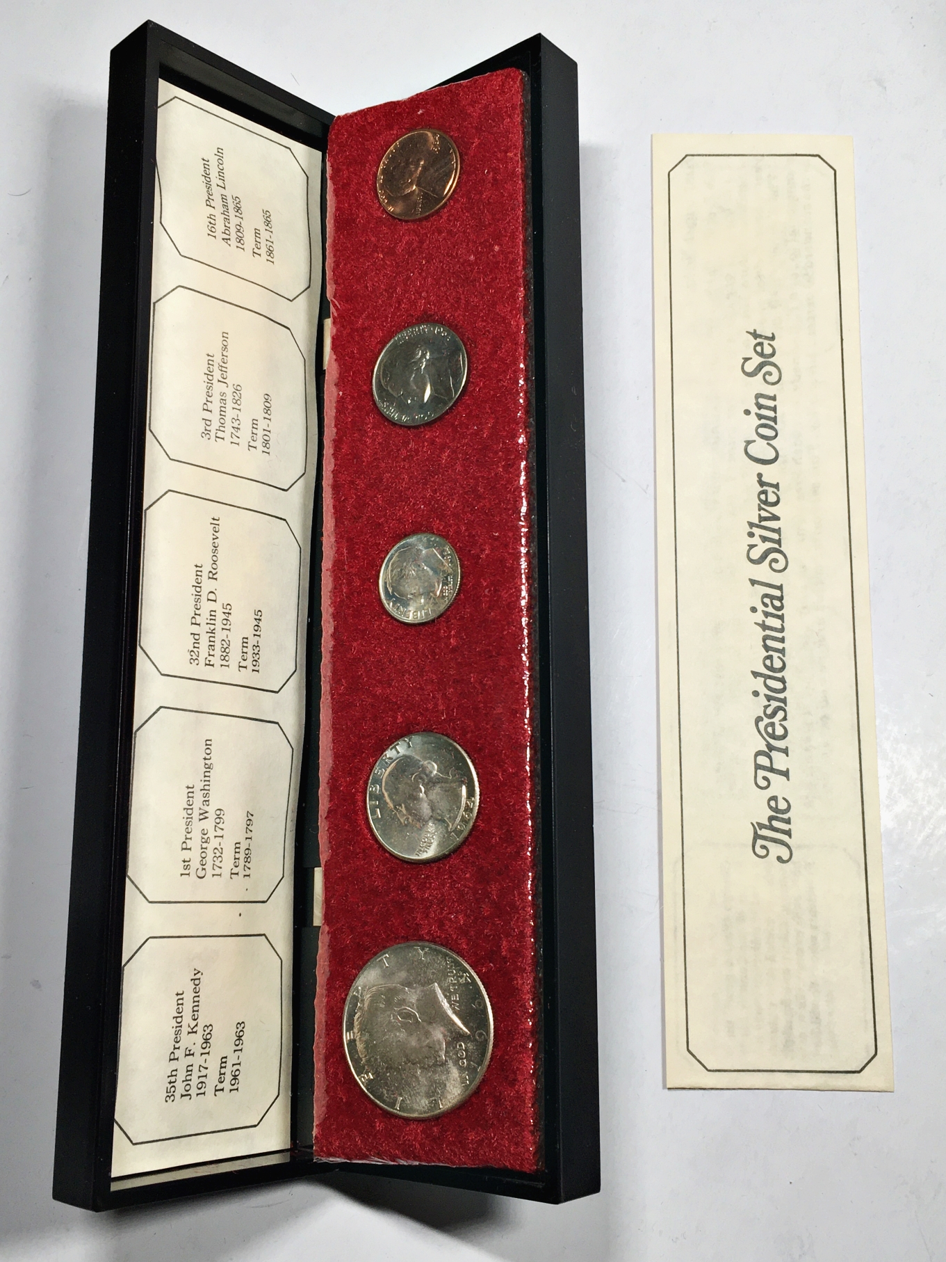 1964 Silver Uncirculated Coin Set*The Presidential Coin Set*In Custom ...
