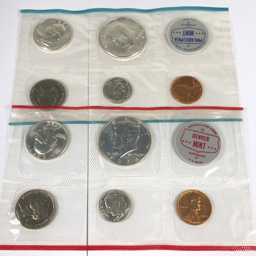 1964 Silver United States Mint Uncirculated Coin Set*In Original US ...