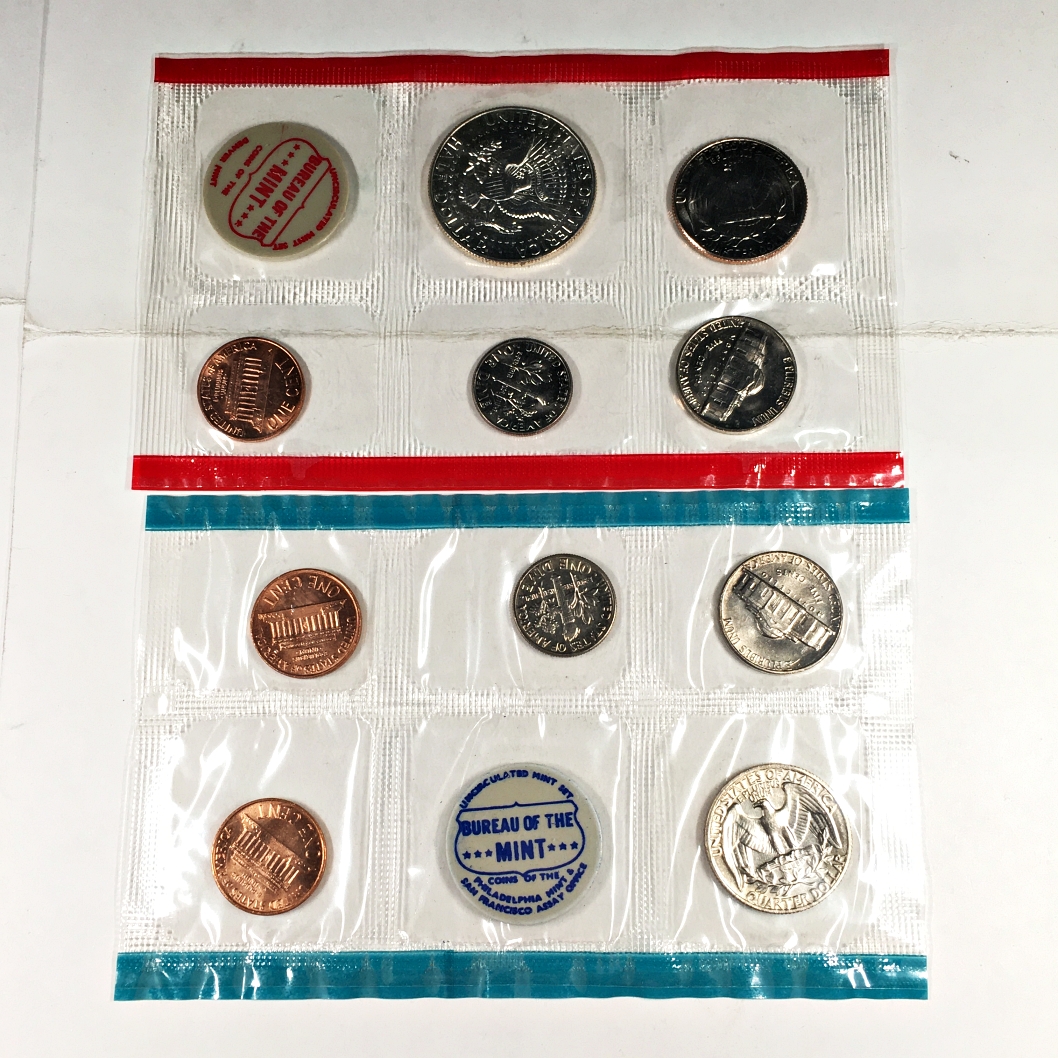 1964 United States Mint Silver Uncirculated Coin Set*In Original US ...