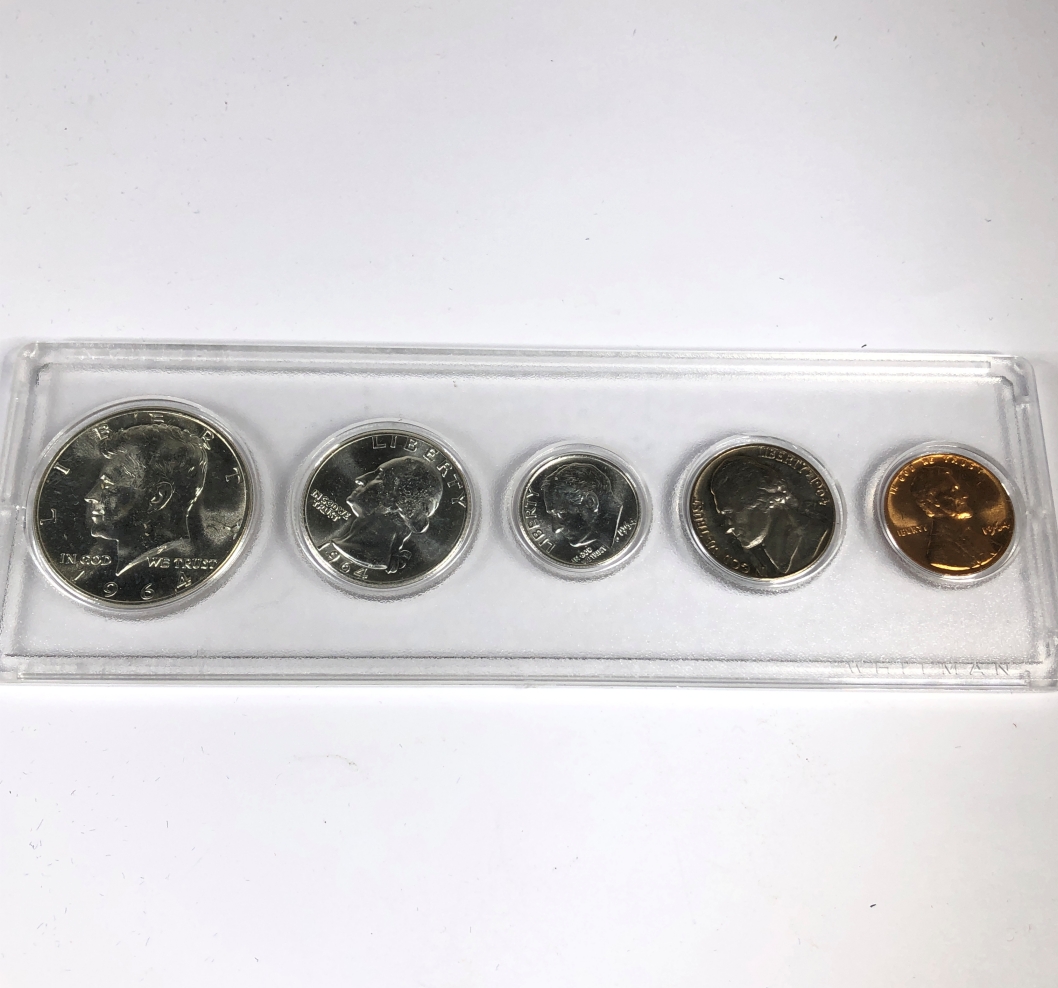 1964 United States Silver Uncirculated Coin Set*Original Mint Luster*In ...