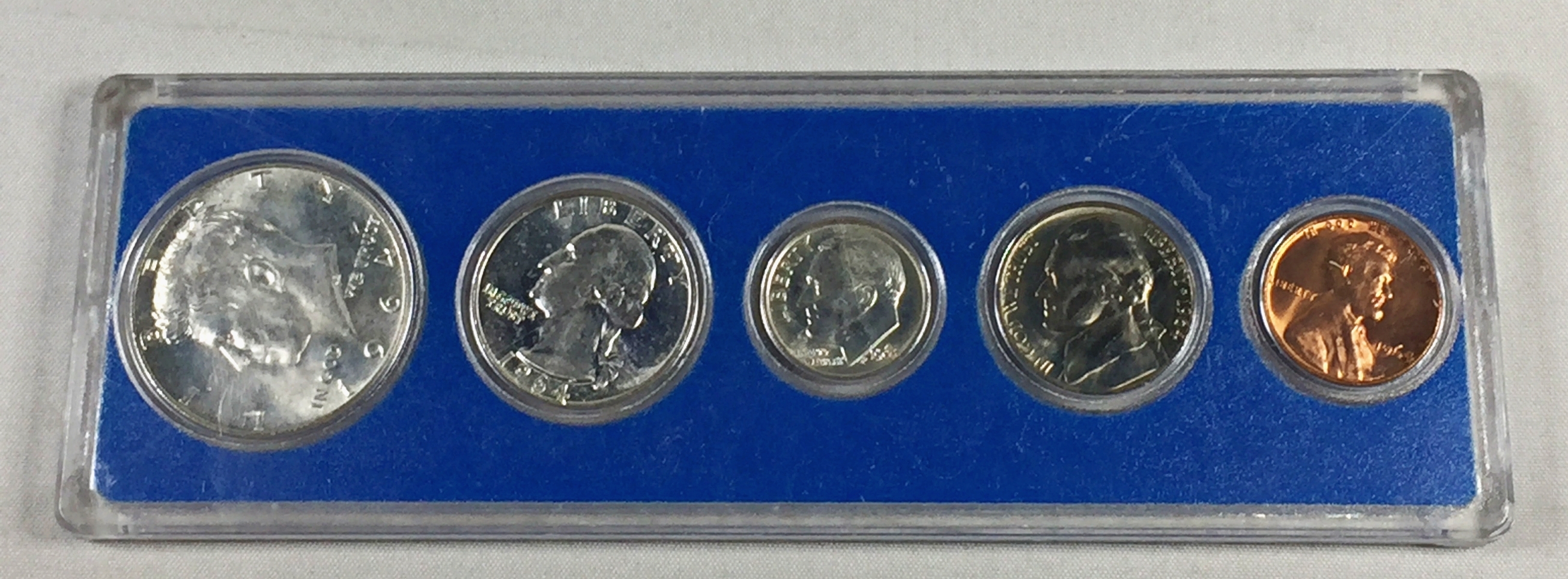 1964 US Silver Uncirculated Coin Set*In Custom Holder | Property Room