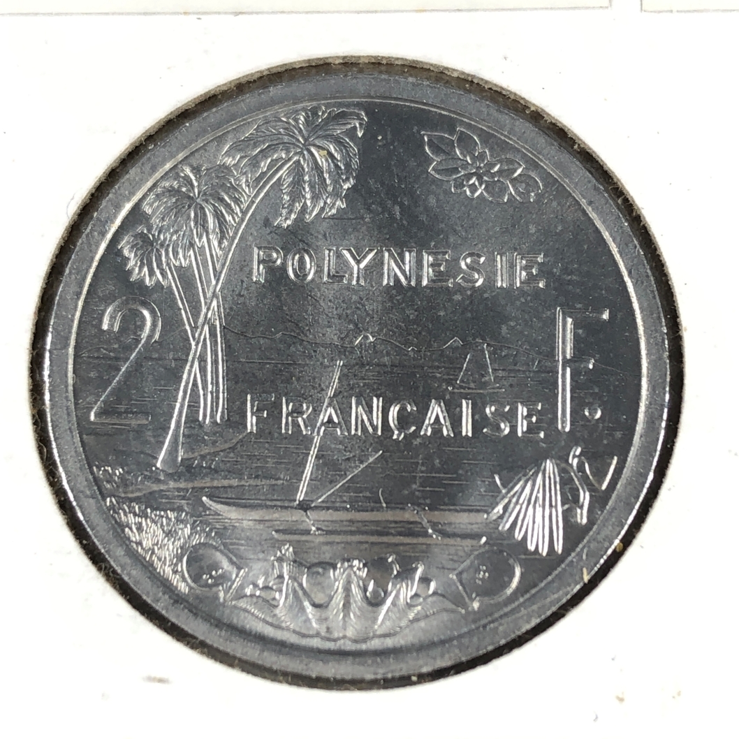 1965 French Polynesia 2 Francs*Uncirculated | Property Room