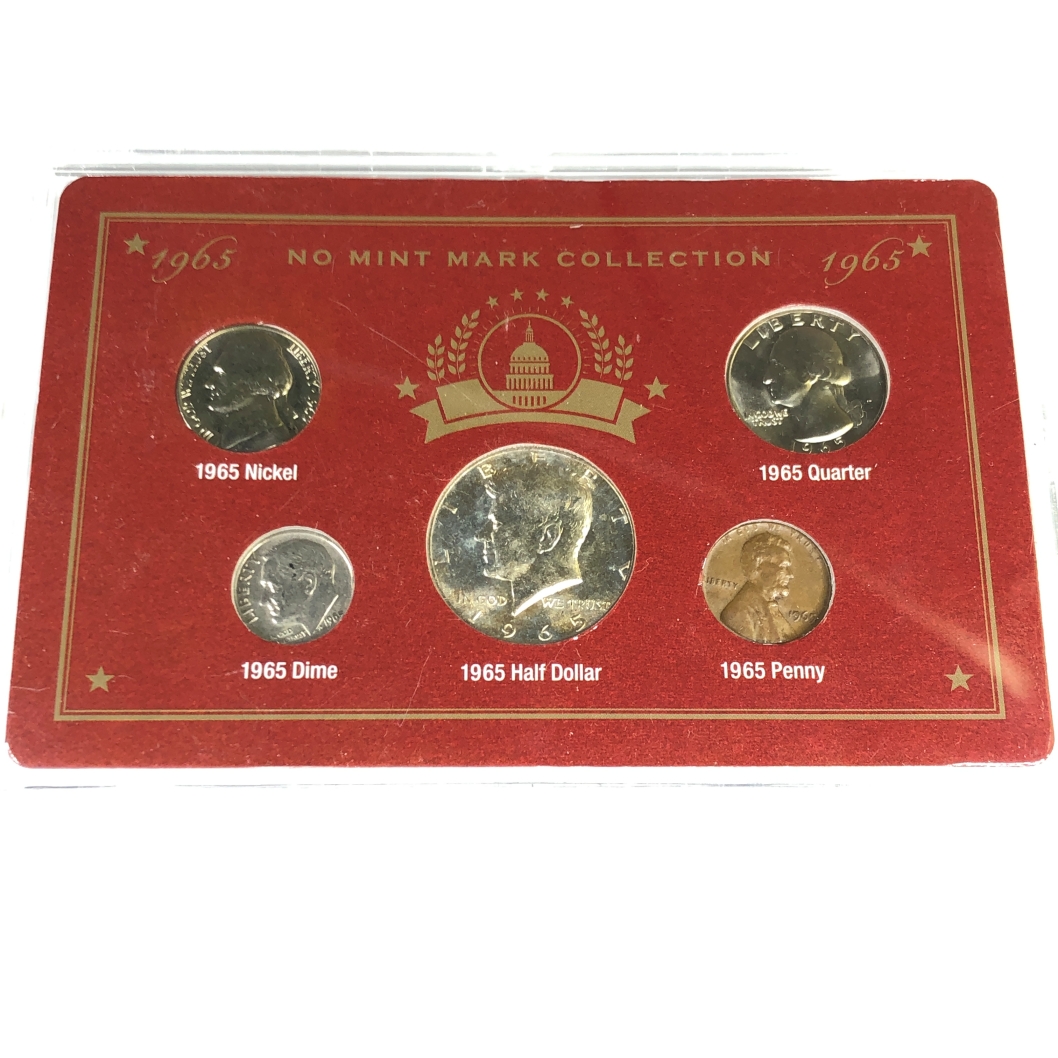 1965 No Mint Mark Collection*Philadelphia Minted*Kennedy Half Dollar is ...