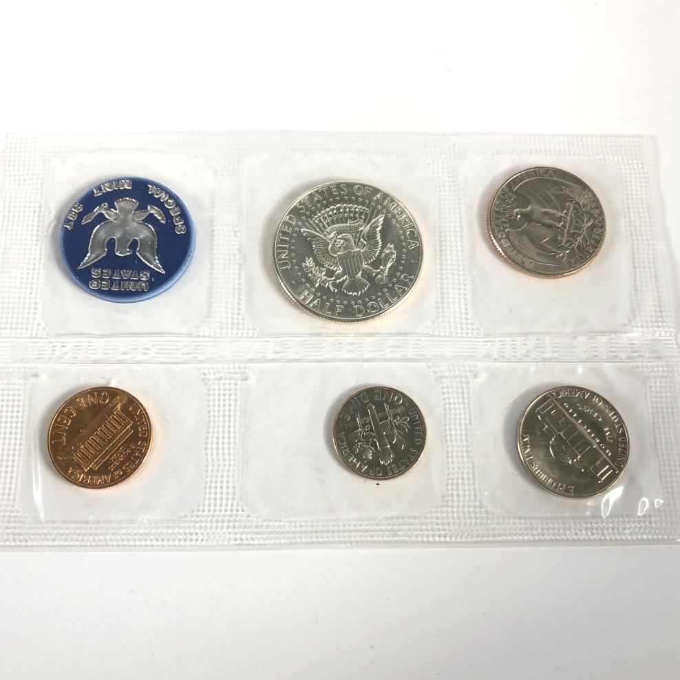 1965 United States Special Mint Set*Kennedy Half Dollar is Silver*In ...
