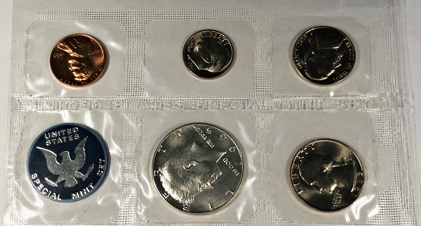 1965 United States Special Mint Set*Kennedy Half Dollar is Silver*In ...