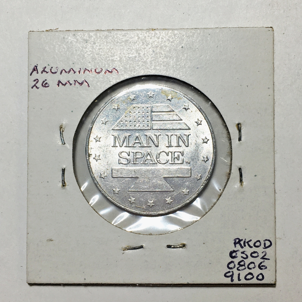 1966 Gemini X Medallion*Man in Space*Aluminum*26mm | Property Room